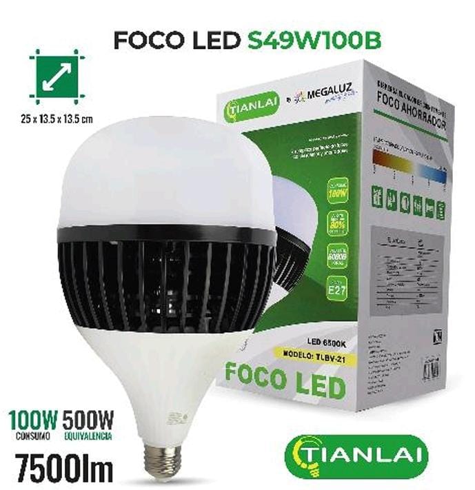 (S49W100B) FOCO LED INDUSTRIAL 100W TIANLAI | GRUPO AMARO